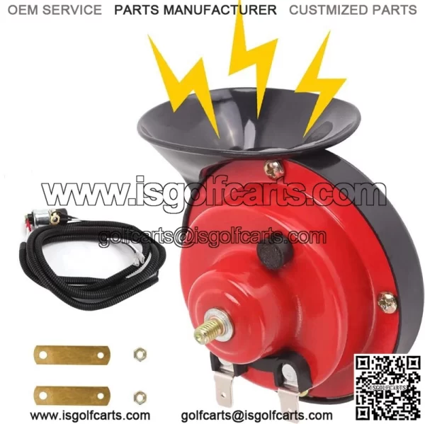 12V Golf Cart Horn with Switch Button Kit for Yamaha EZGO Club Car UTV ...